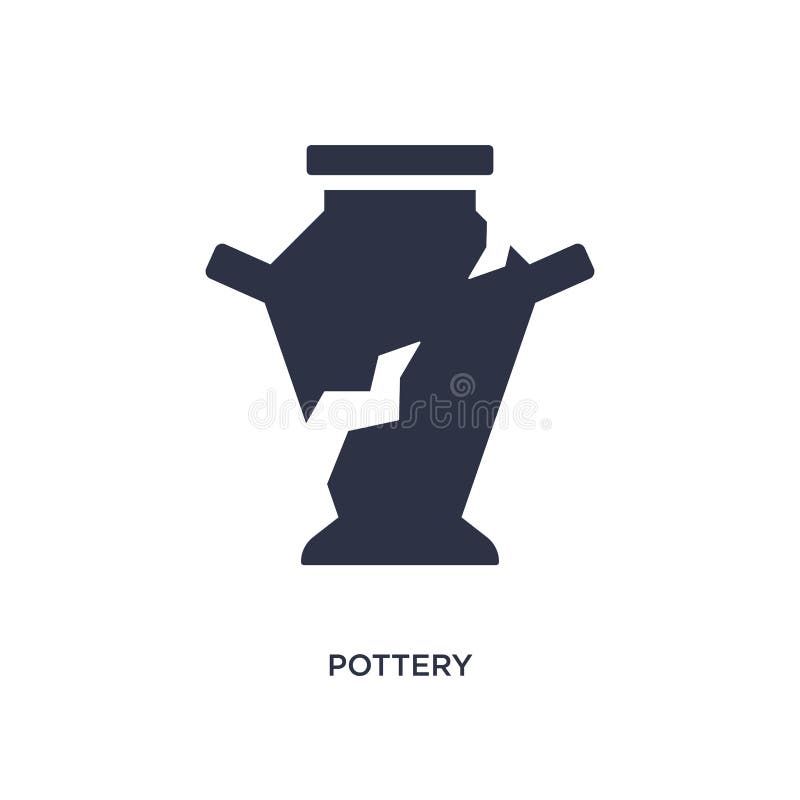 Pottery Icon on White Background. Simple Element Illustration from ...