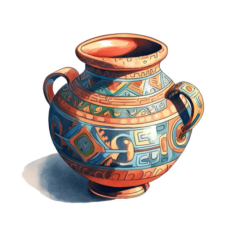 Pottery Illustration - Made with Generative AI Tools Stock Illustration ...