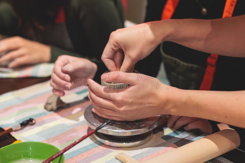 Pottery Lesson Master Class for Kids Children, Process of Making Clay ...