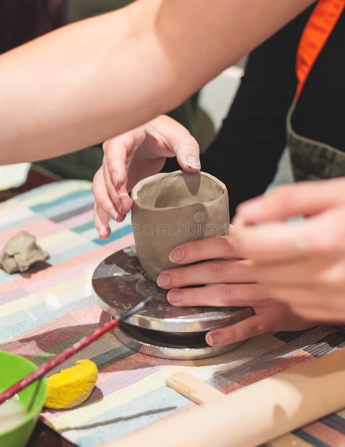 Pottery Lesson Master Class for Kids Children, Process of Making Clay ...