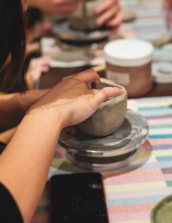 Pottery Lesson Master Class for Kids Children, Process of Making Clay ...