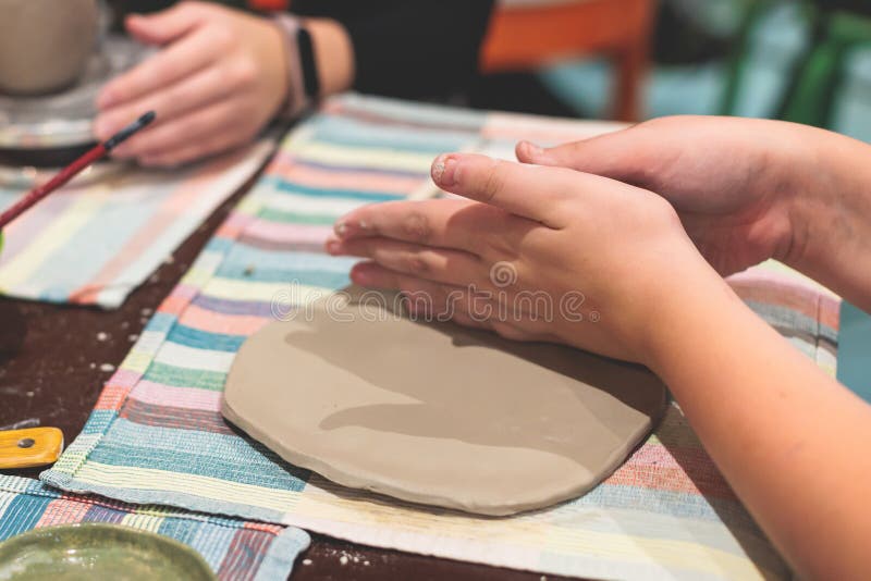 Pottery Lesson Master Class for Kids Children, Process of Making Clay ...