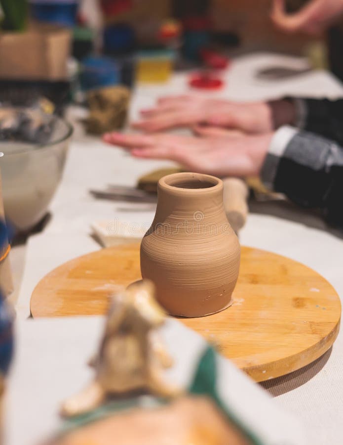 Pottery Lesson Master Class for Kids Children, Process of Making Clay ...