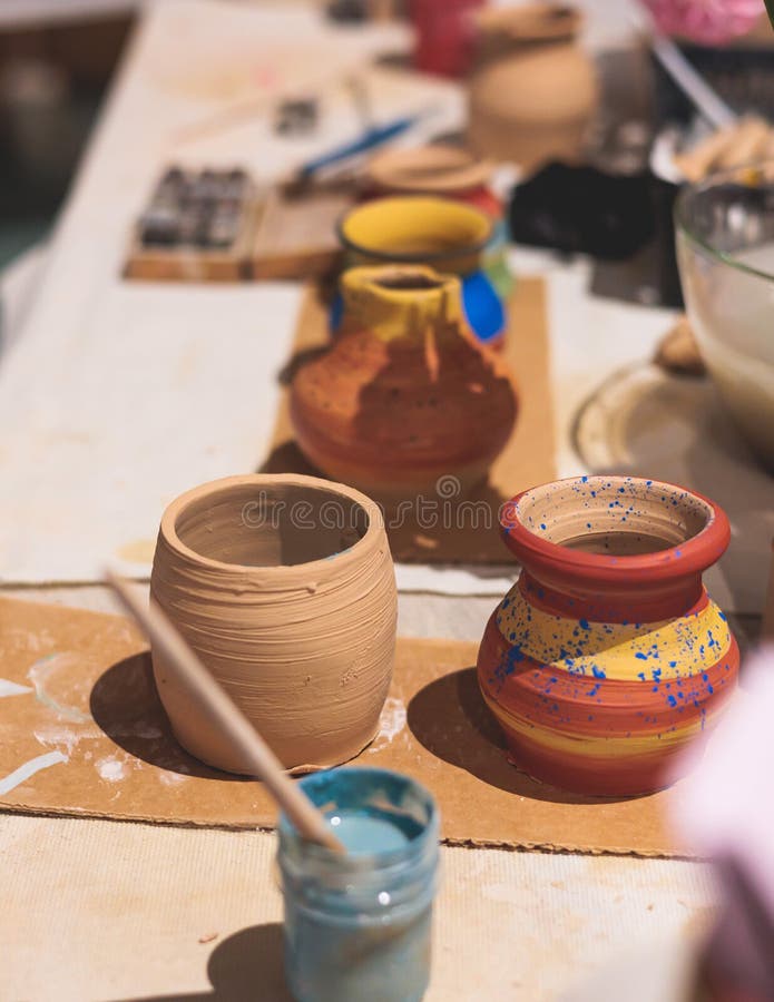 Pottery Lesson Master Class for Kids Children, Process of Making Clay ...