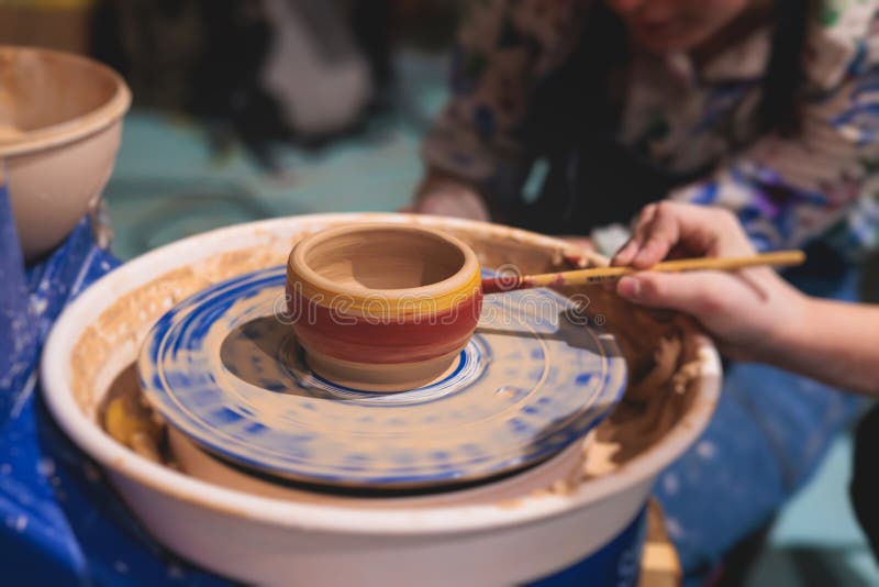 Pottery Lesson Master Class for Kids Children, Process of Making Clay ...