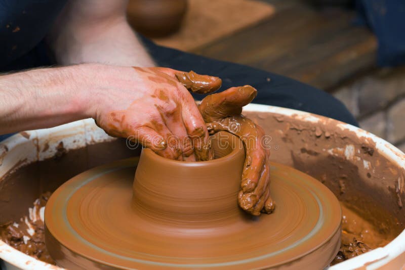 Potters team stock image. Image of outdoors, form, making - 7641421