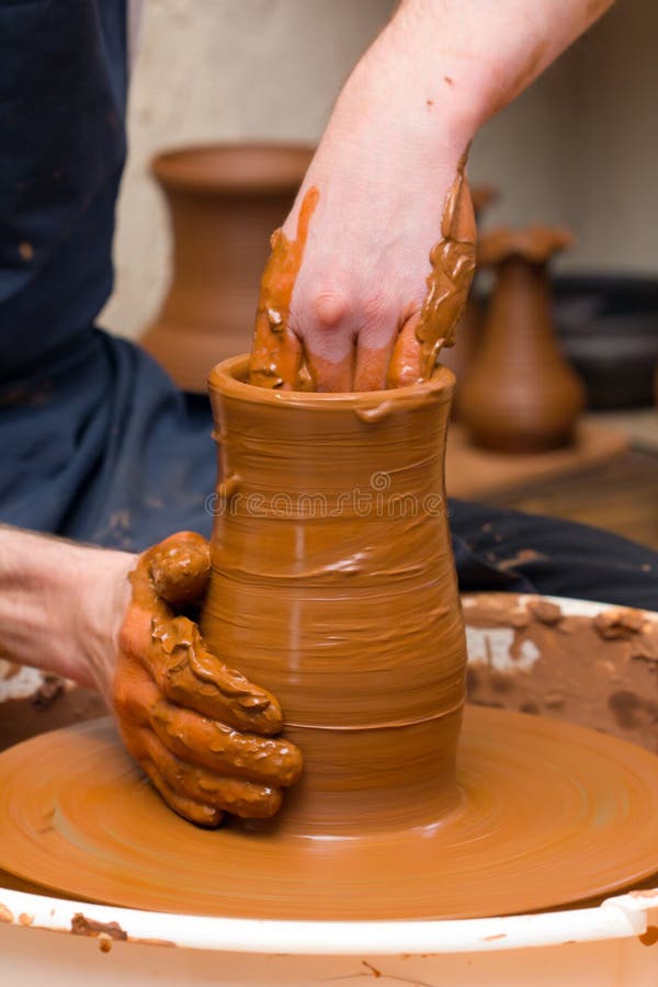 Pottery making stock photo. Image of closeup, form, traditional - 26388208