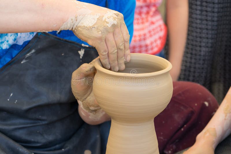 Pottery making stock image. Image of mold, hobby, making - 92658699