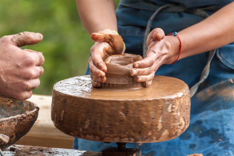 Pottery making stock image. Image of craft, shape, vase - 56732409