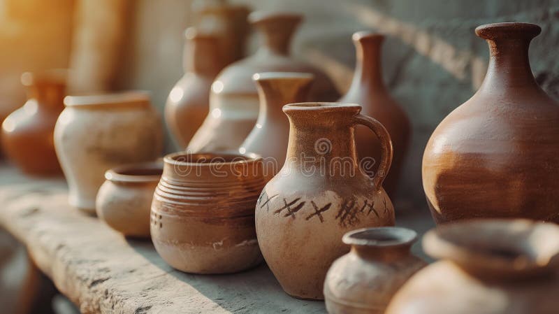 Pottery Photography - Tone Colors - AI Generated Digital Art Stock ...