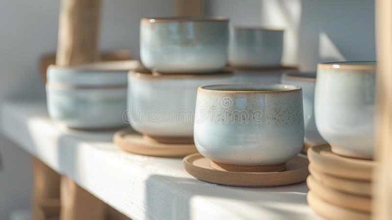 Pottery Photography - White and Blue Colors - AI Generated Digital Art ...