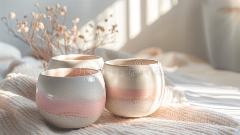 Pottery Photography - White and Rose Colors - AI Generated Digital Art ...
