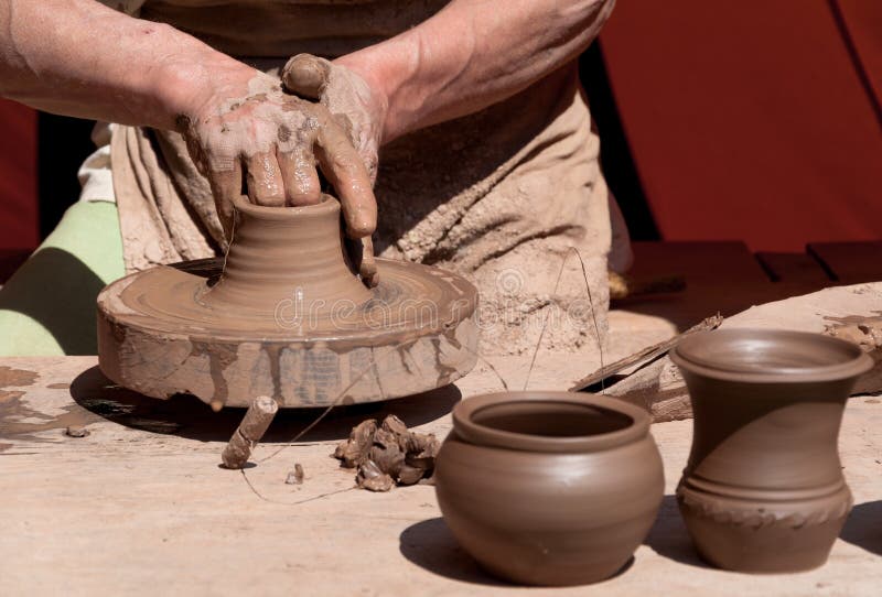 Medieval Pottery Maker editorial photo. Image of traditional - 9209431