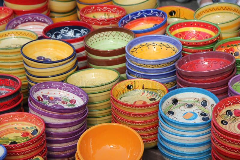 Pottery in the Provence stock photo. Image of decorative - 26977408