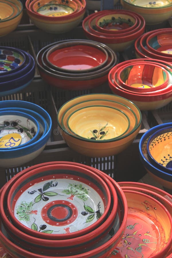 Pottery, Aix-en-Provence France Stock Photo - Image of ceramics, market ...