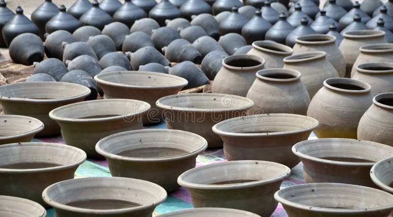 Pottery Square in Bhaktapur, Nepal Stock Image - Image of traditional ...