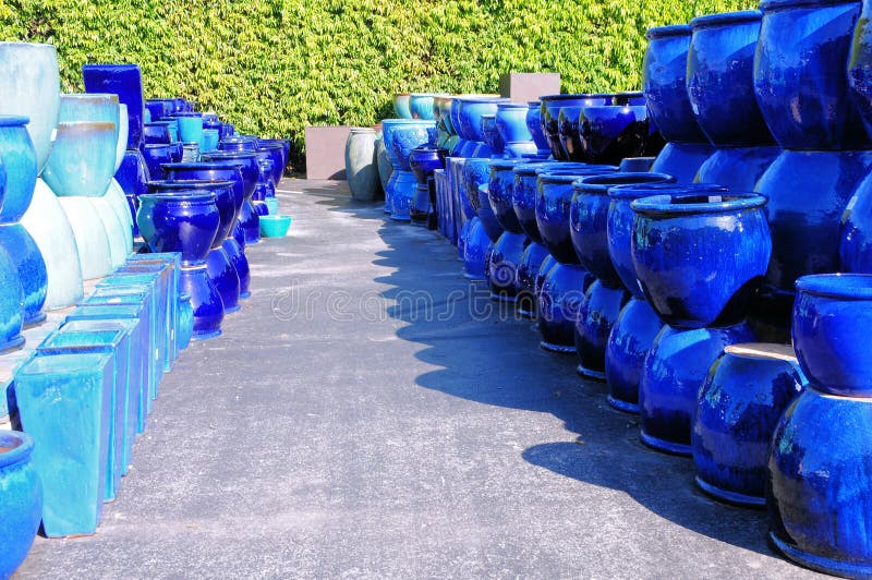 Pottery Store, South Florida Stock Photo - Image of green, container ...