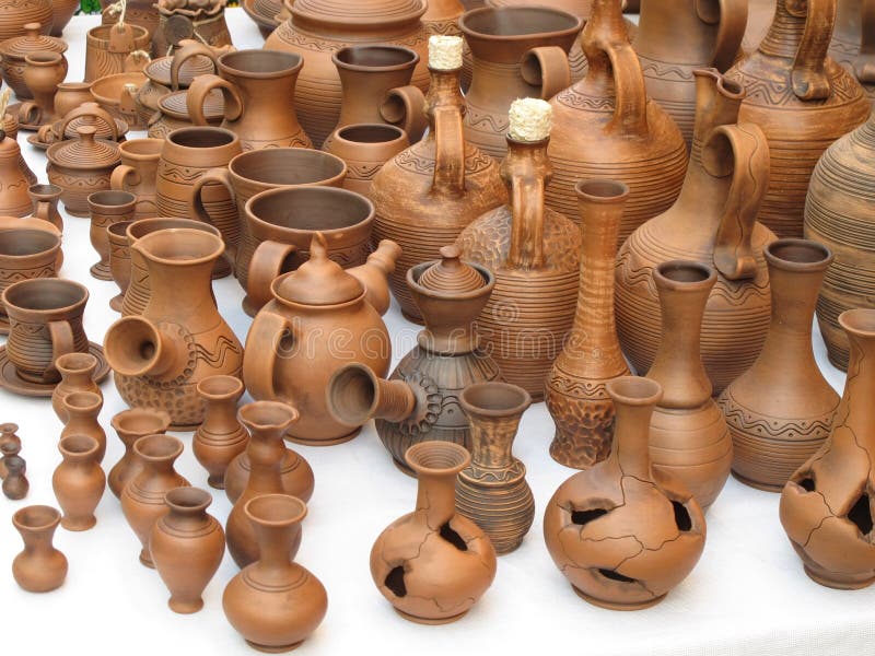 Pottery stock image. Image of plates, pots, ceramic, amphora - 57671063