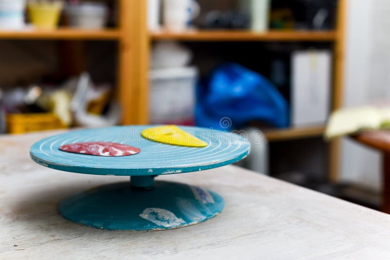 Pottery Wheel with Ceramics Tools for Making Art and Craft Objects from ...