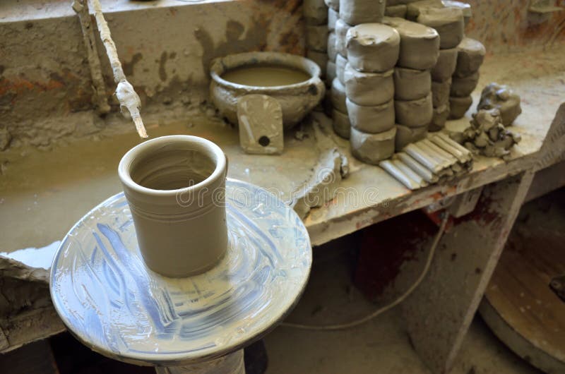 Pottery workshop details stock photo. Image of potter - 32370918