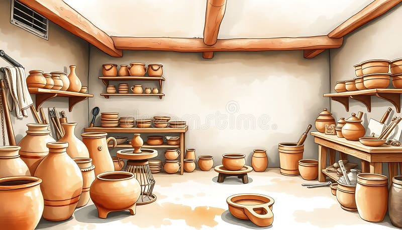 Pottery Workshop Interior, Ceramic Studio, Artisan Craft, Creative ...
