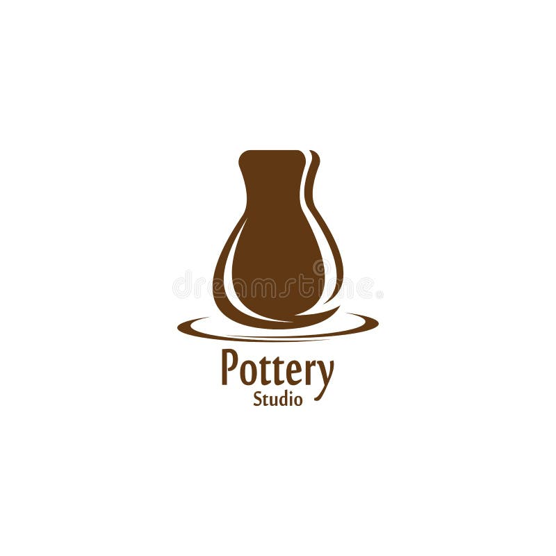 Pottery Art Studio Logo Vector Template Illustration Stock Illustration ...