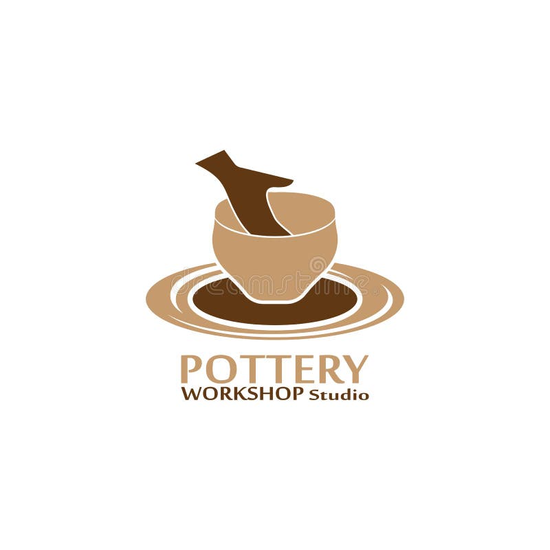 Pottery Workshop Studio Logo Vector Template Stock Illustration ...