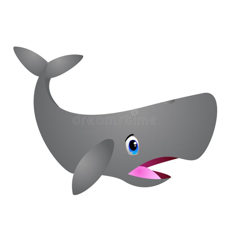 Pottwal-Karikatur vektor abbildung. Illustration von säugetier - 58954843