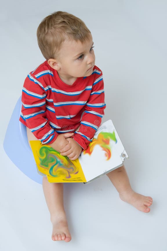 Potty training stock image. Image of book, baby, toddlers - 10641587