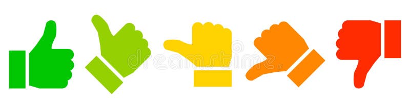 Vecteur Haut Et Rouge De Pouce Vert De Pouce Vers Le Bas - Image ...