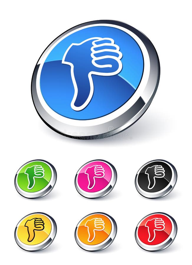 Pouces De Graphisme Vers Le Bas Illustration de Vecteur - Illustration ...