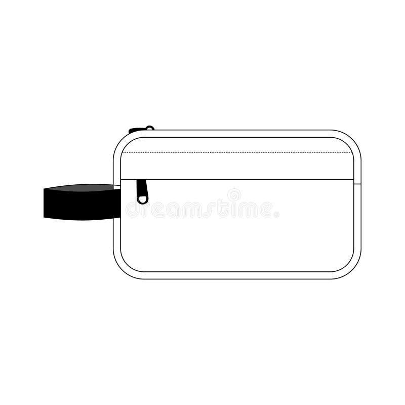 Pouch Bag Vector Illustration Template Clip Art Stock Vector ...