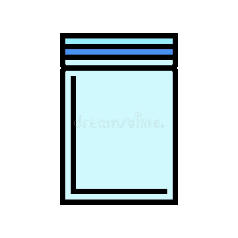 Pouch Plastic Package Color Icon Vector Illustration Stock Illustration ...