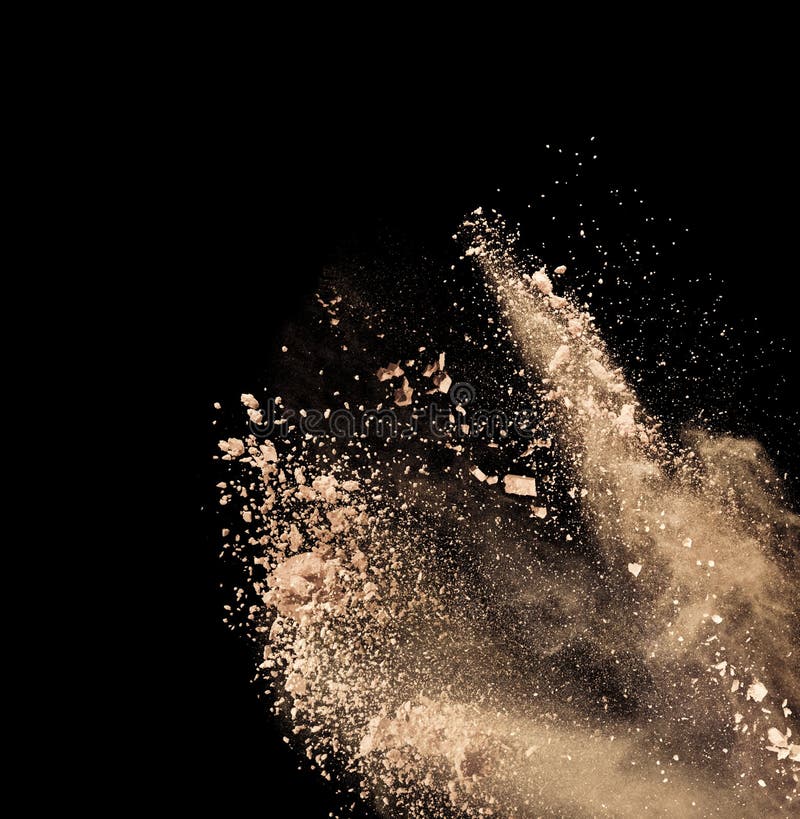 Poudre de maquillage image stock. Image du base, renivellement - 35412579