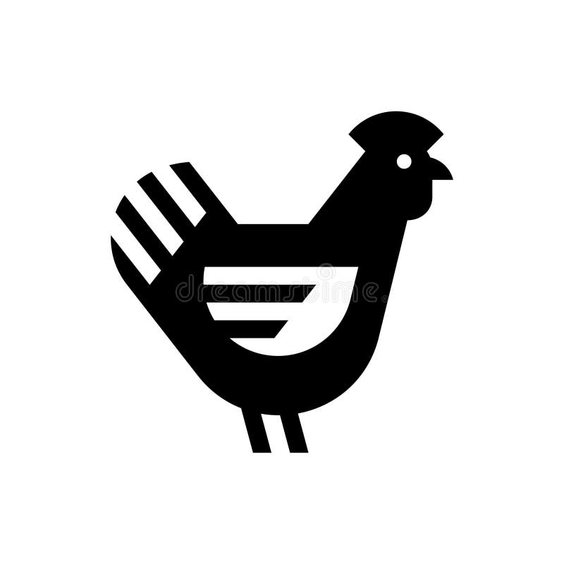 Poule, logo de poule illustration de vecteur. Illustration du ...