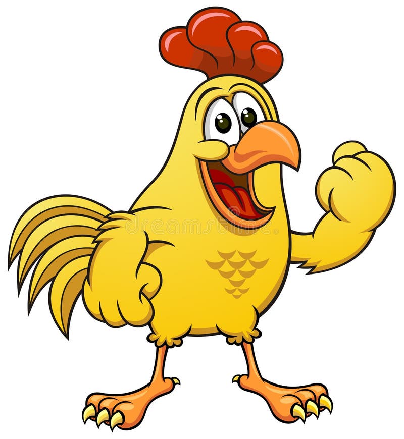 Poulet de dessin animé illustration de vecteur. Illustration du poulet ...