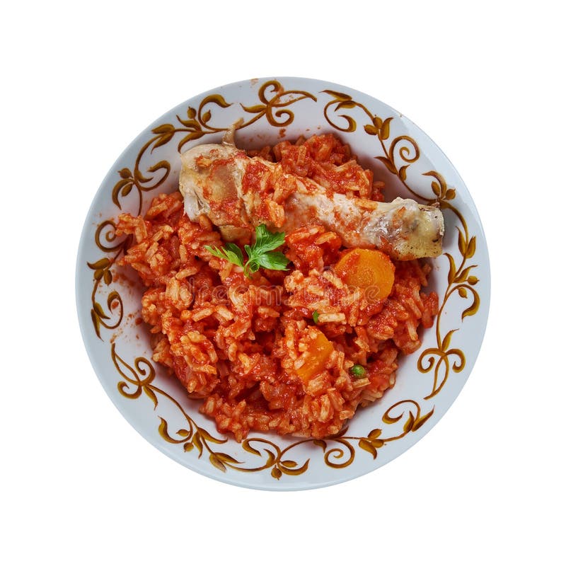 Poulet Irakien Avec Du Riz Rouge Image stock - Image du poulet, chinois ...