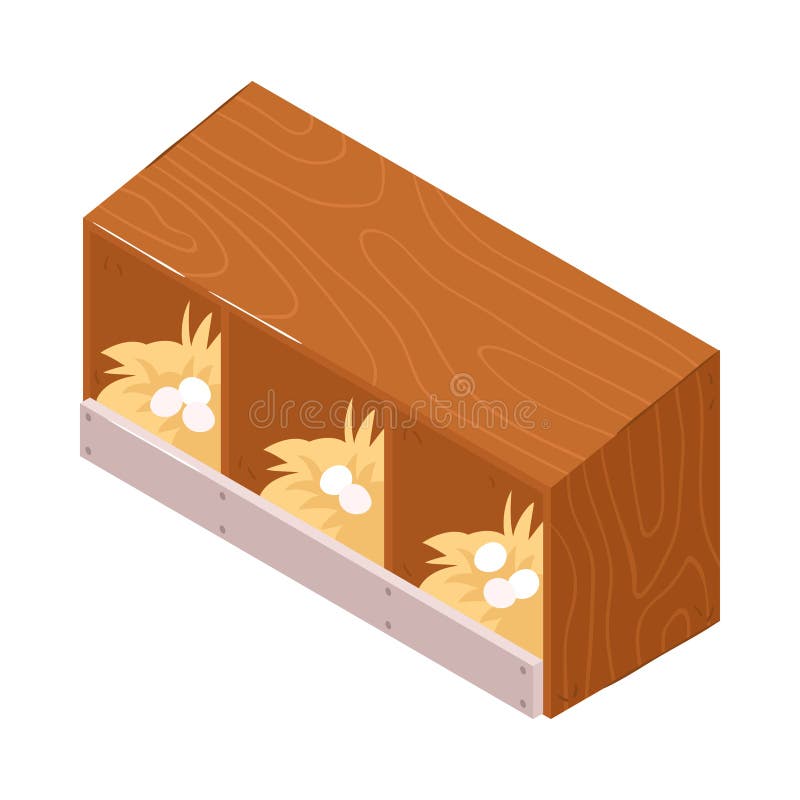 Poultry Farm Icon stock vector. Illustration of nest - 260207650