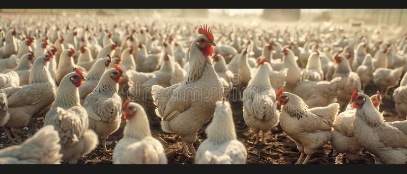 Poultry Farm with Many Chickens, Hen Farming, Big Chicken Farm, High ... Poultry Farm with Many Chickens, Hen Farming, Big Chicken Farm, High ...