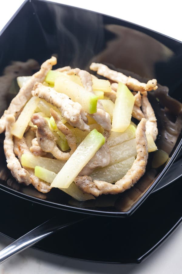 Poultry Meat with Cooked Kohlrabi Stock Photo - Image of plate, meat ...