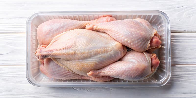 Poultry Packaging Showcasing Raw Chicken Generative AI Stock Image ...