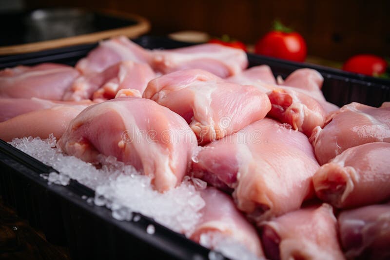 Poultry Processing Stages of Chicken Meat Production Stock Illustration ...