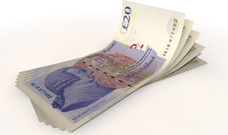 British Pound Sterling Notes Bundles Stack Editorial Stock Photo ...