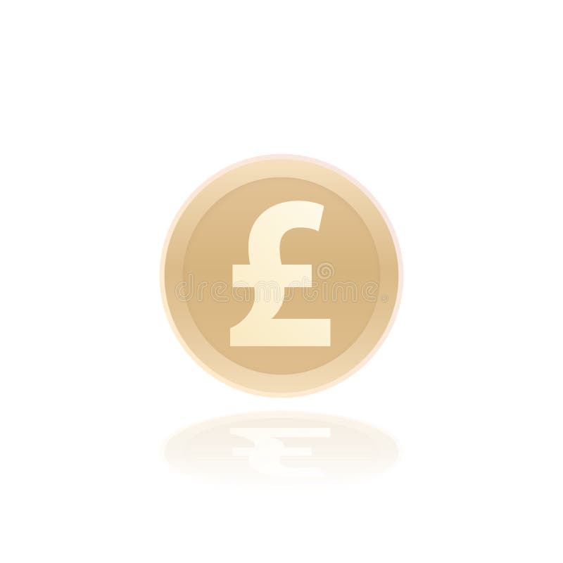 Pound, british coin icon stock vector. Illustration of money - 172493271