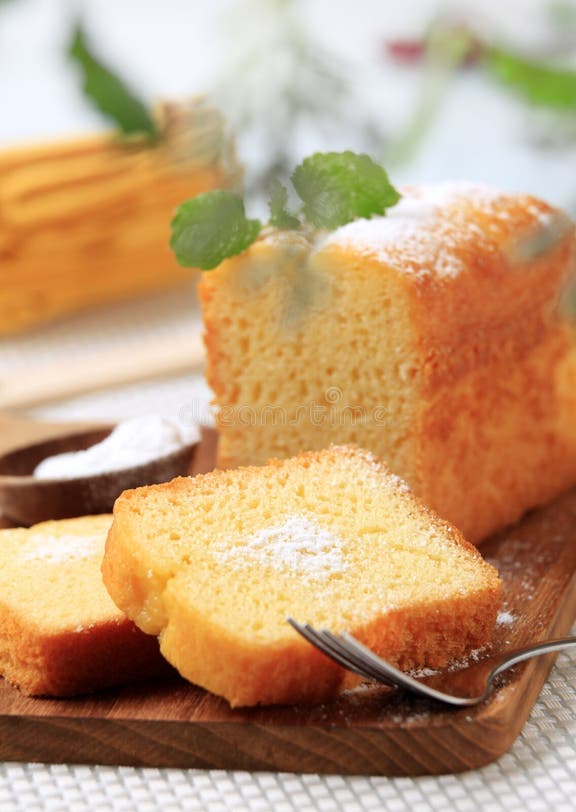 Pound cake stock image. Image of closeup, pound, board - 18335499