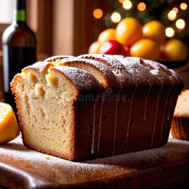 Pound Cake , Traditional Popular Sweet Dessert Cake Stock Illustration ...