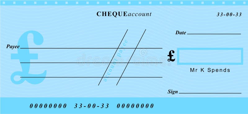 Pound cheque stock illustration. Illustration of checkbook - 4182822