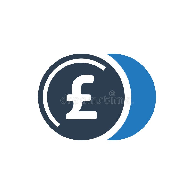 Pound Coin Doodle Icon, Vector Illustration Stock Illustration ...