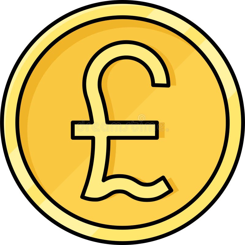 Pound Coin Icon, for Currencies Called Pound Stock Vector ...