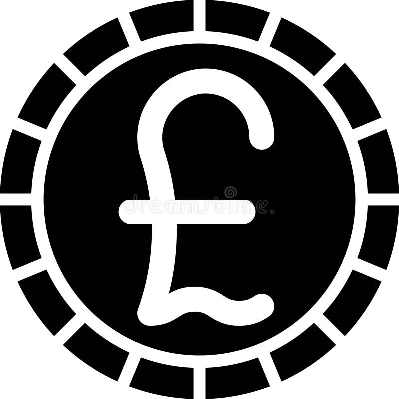 Pound Coin Icon, for Currencies Called Pound Stock Vector ...